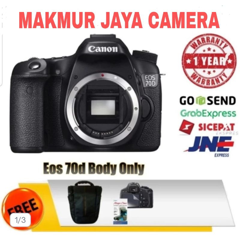 Jual CANON EOS 70D BODY ONLY WIFI - BODY ONLY , STANDAR BOX | Shopee Indonesia