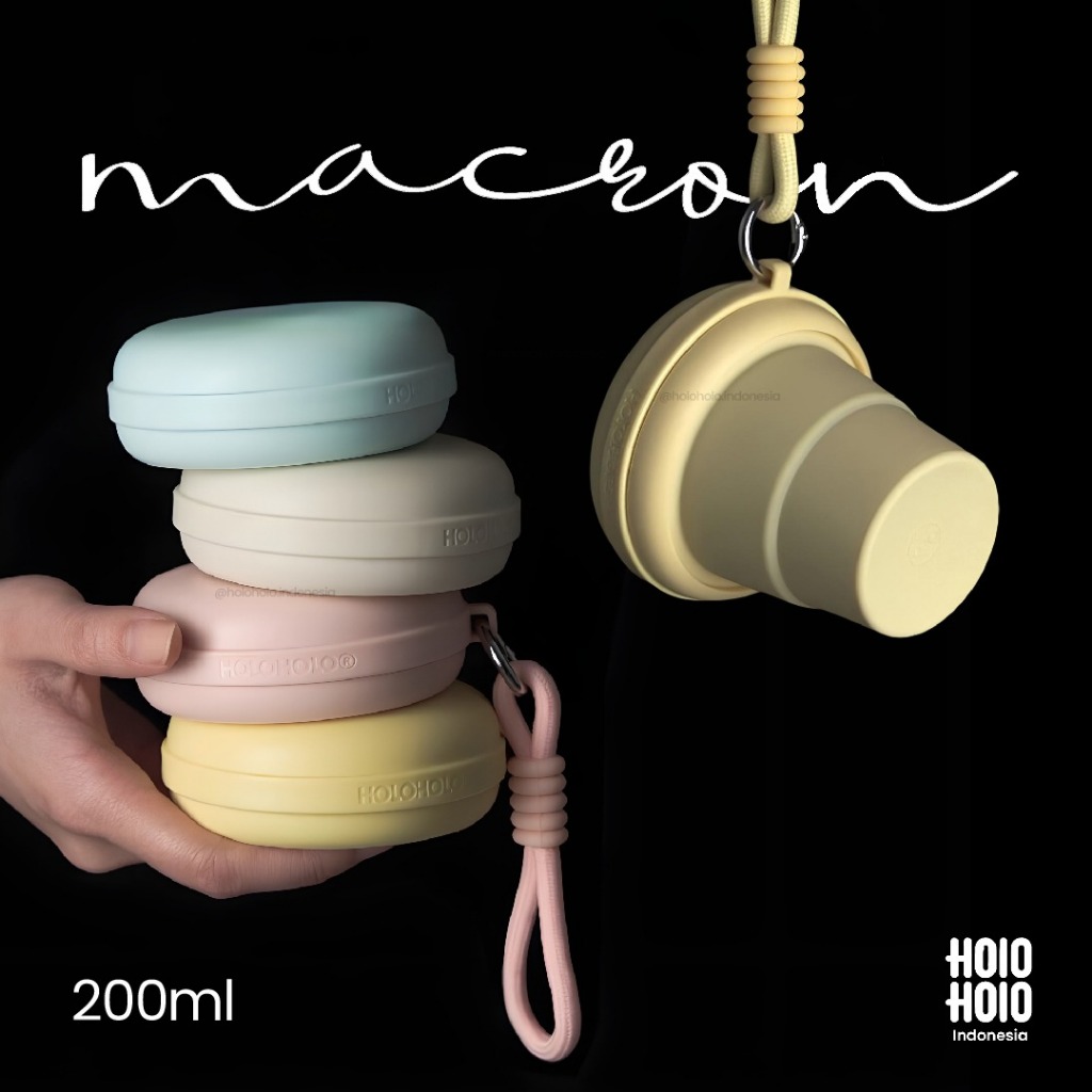 Jual HOLOHOLO Macaron Folding Cup Tritan 200ML | Shopee Indonesia