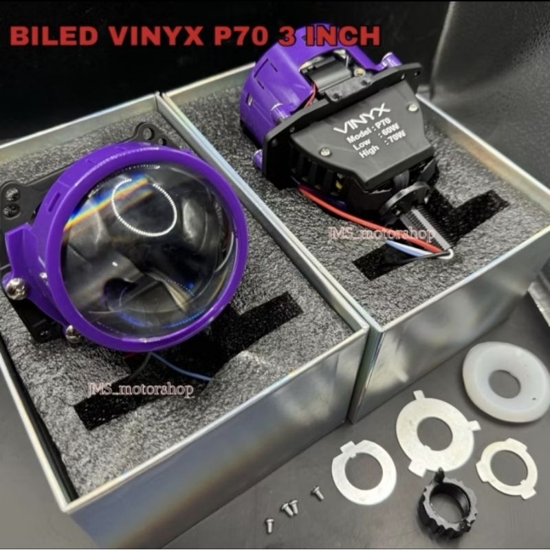 Jual ORIGINAL BILED PROJIE PROJECTOR VINYX P70 INCHI PURPLE LENS LASER ...