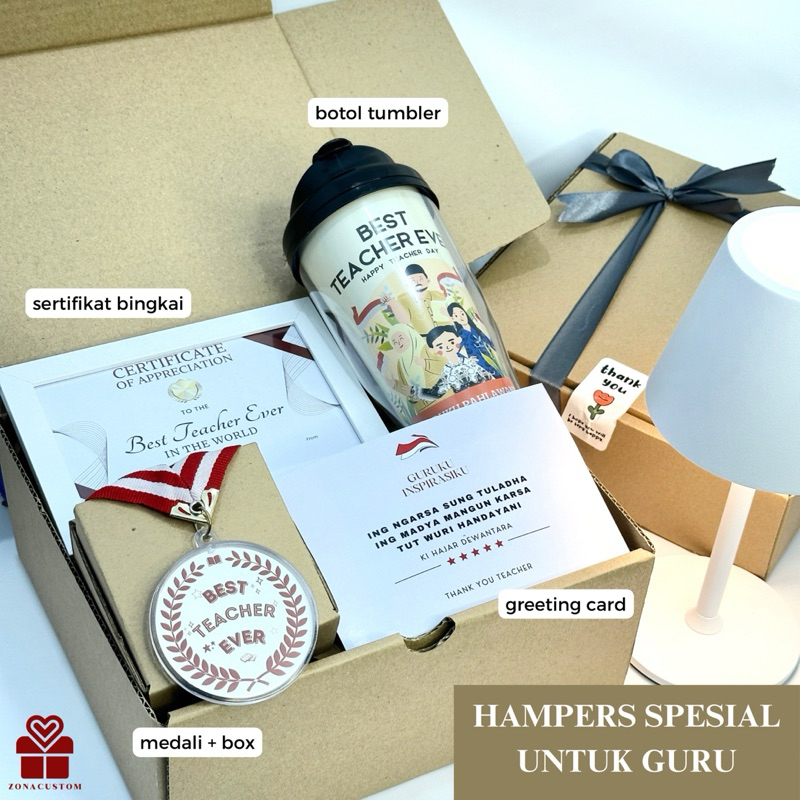 Jual Kado Hampers Guru - Hampers Spesial Hari Guru - Medali Guru - Sertifikat Untuk Guru ...