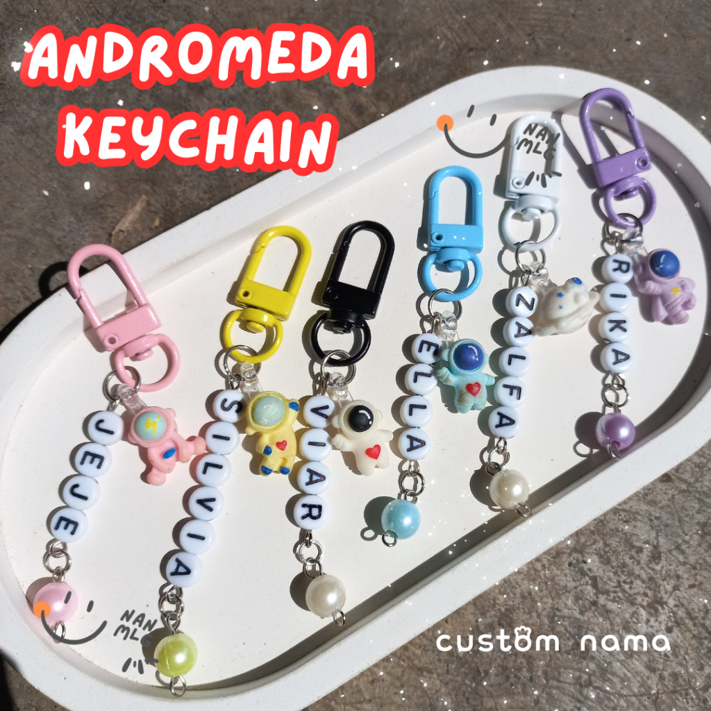 Jual ANDROMEDA KEYCHAIN CUSTOM NAMA NAN.MLG 1029 | Shopee Indonesia