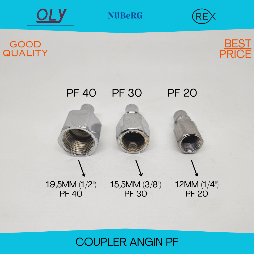 Jual PF 20 / PF 30 / PF 40 QUICK COUPLER KOMPRESSOR | Shopee Indonesia