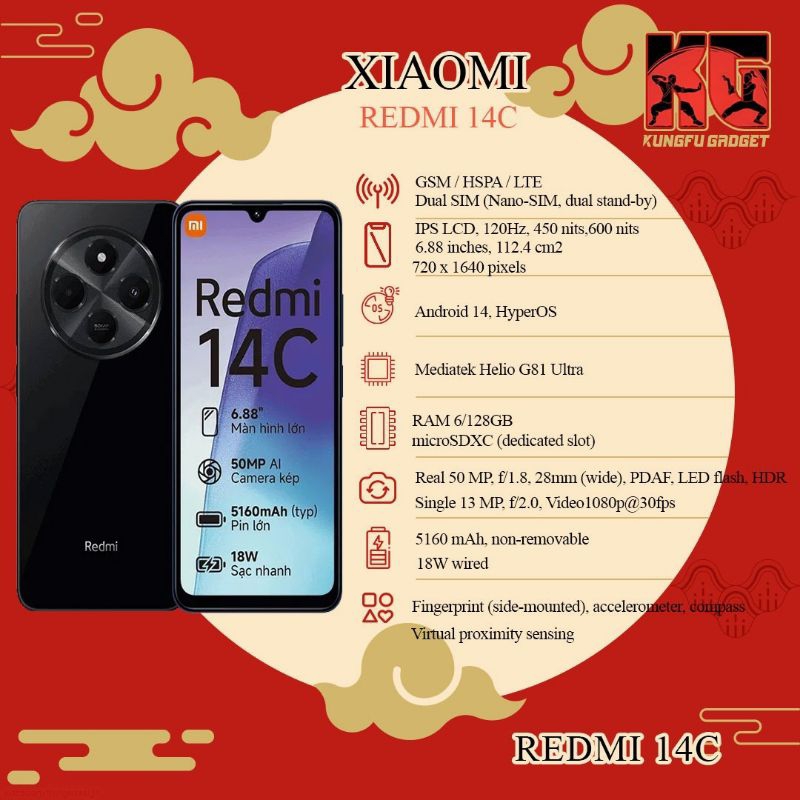 Jual Xiaomi Redmi 14C 6/128 Garansi Resmi Xiaomi Indonesia | Shopee ...