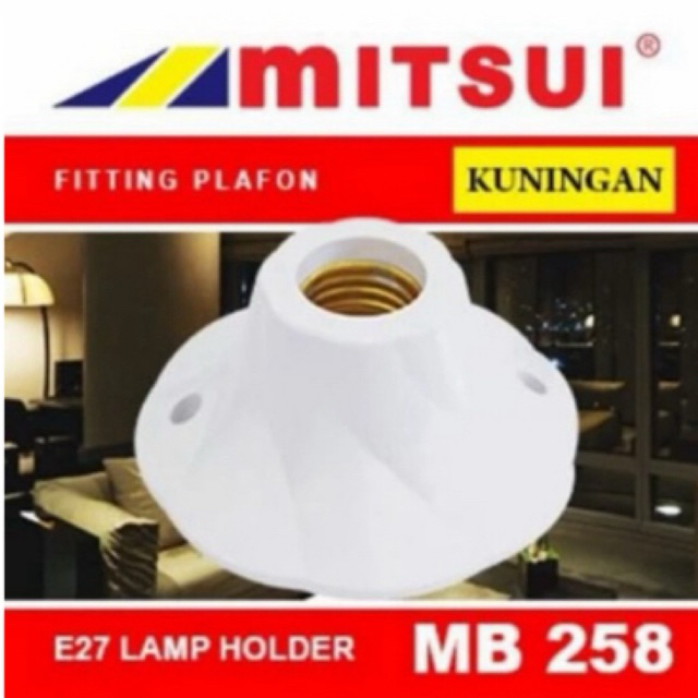 Jual Mitsui MB 258 Fiting Plafon Model Bunga Putih - Duduk Kuningan ...