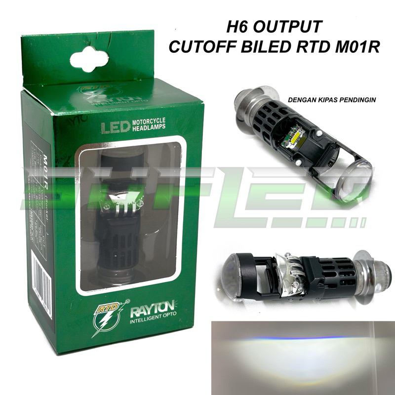 Jual LAMPU UTAMA H6 RTD RAYTON M01R OUTPUT BILED 30 WATT PUTIH PUTIH ...