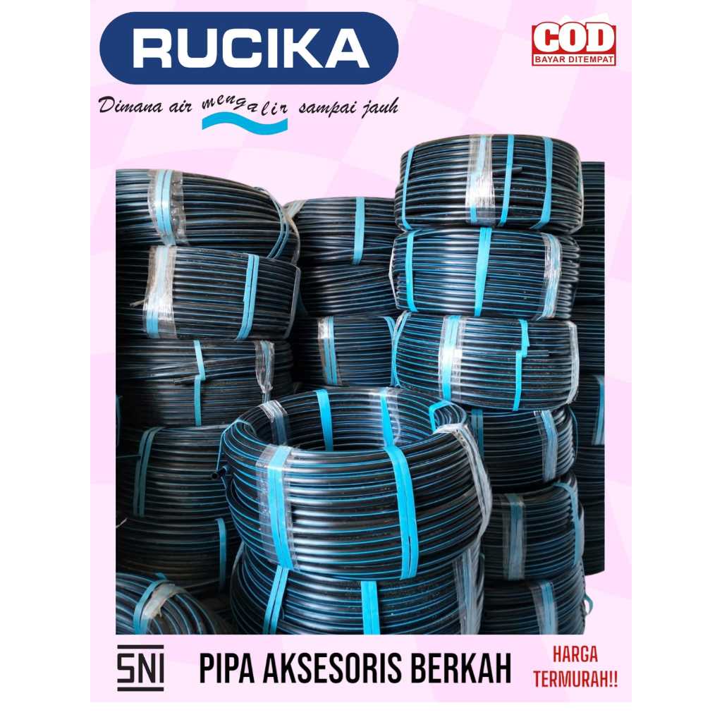 Jual PIPA HDPE/SELANG RUCIKA 1 INCH PN 16 (Per 100meter) | Shopee Indonesia