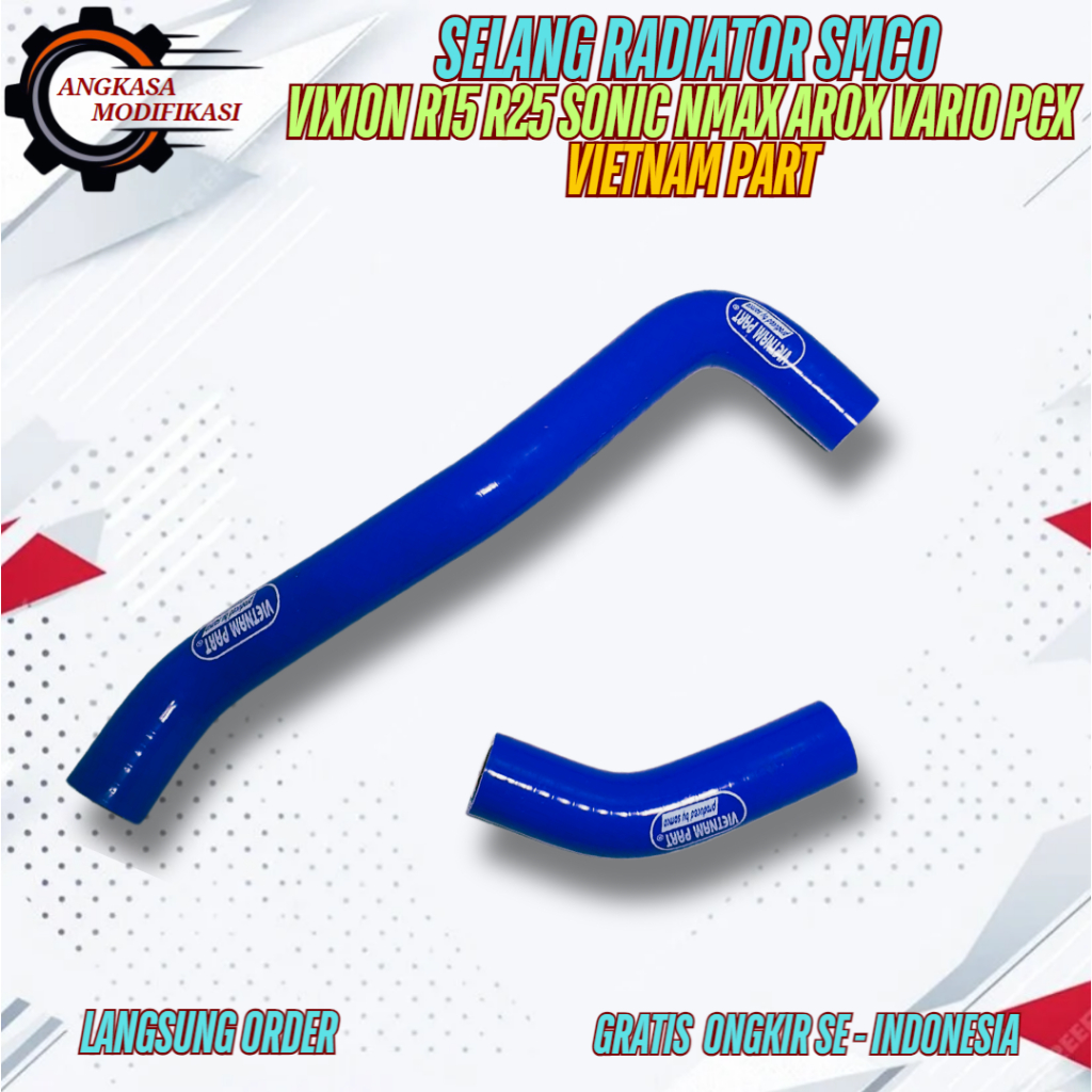 Jual Selang Radiator Yamah Vixion Biru Merah Ninja Vixion Selang ...