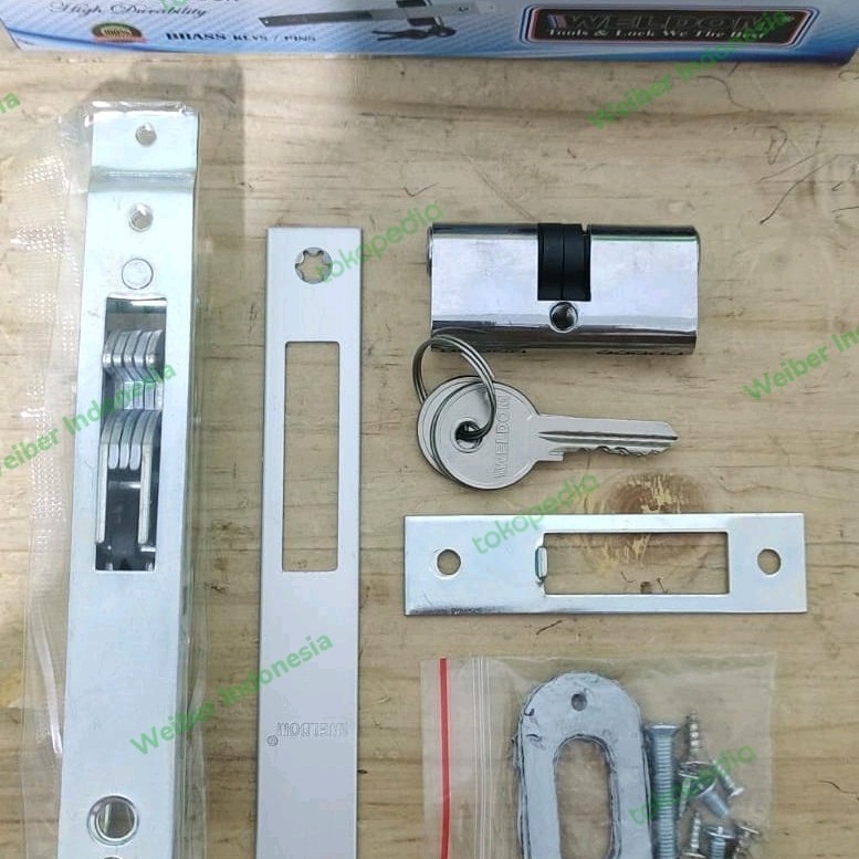 Jual KUNCI PINTU SLIDING WELDOM 5123C (KAIT) | Shopee Indonesia