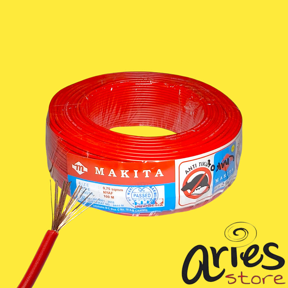 Jual KABEL SERABUT NYAF 0.75 MAKITA ECERAN 1 METER | Shopee Indonesia