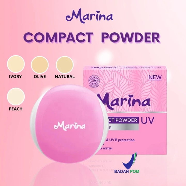 Jual MARINA Compact Powder UV Brighten Up 12g | Shopee Indonesia