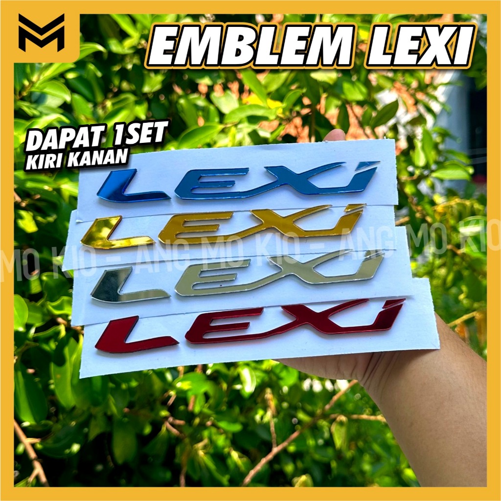 Jual EMBLEM LEXI 3D SEPASANG ISI 2pcs LOGO TIMBUL YAMAHA LEXI STIKER ...