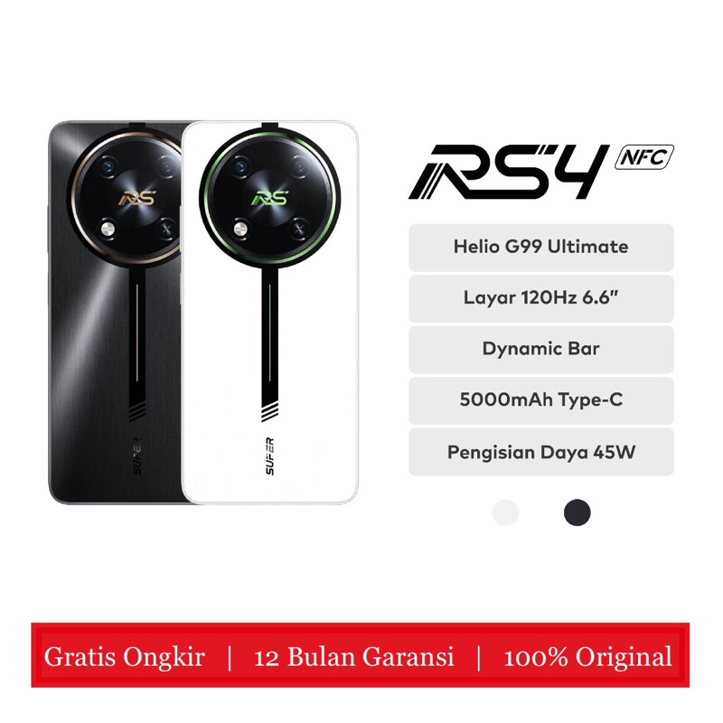 Jual Itel RS4 NFC [8GB/128GB - 8GB/256GB] (Helio G99 Ultimate - 50MP Dual Camera - 6.6" IPS LCD ...