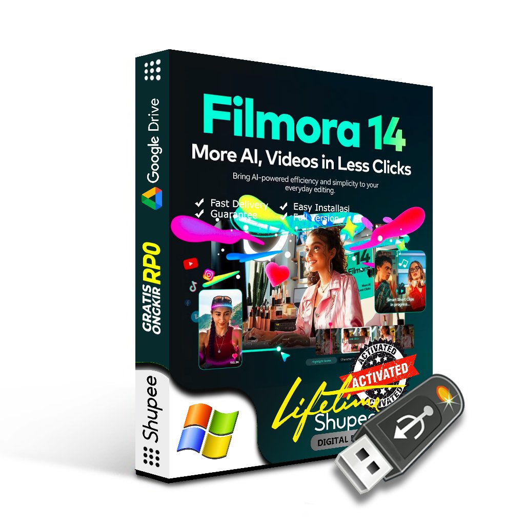 Jual Filmora 14 Portable Tanpa Watermark | Shopee Indonesia