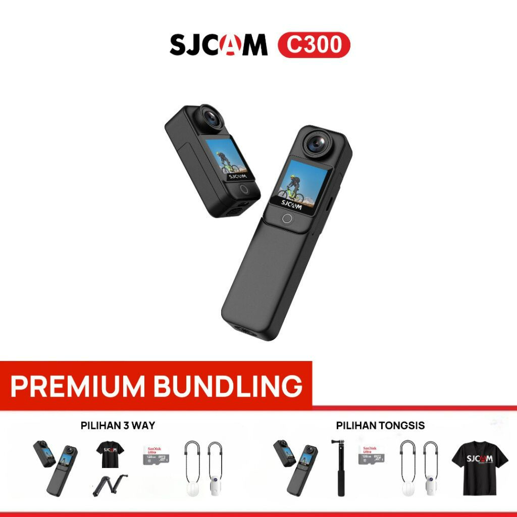 Jual SJCAM C300 2800 mAH Mini Action Camera Sports - BUNDLING PREMIUM ...