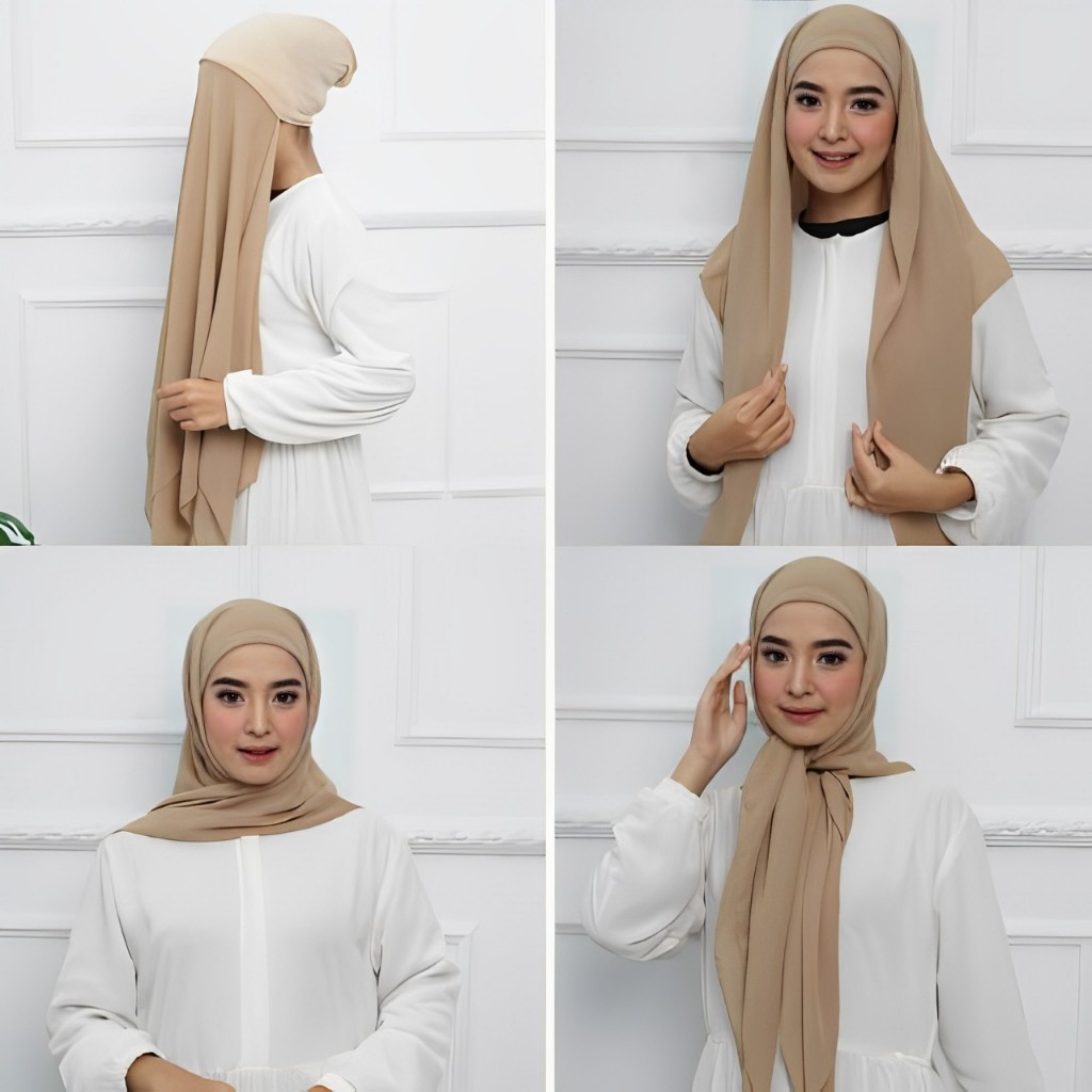 Jual Hijab Instan Segitiga Inner 2 Layer | Jilbab Segiempat Instan ...