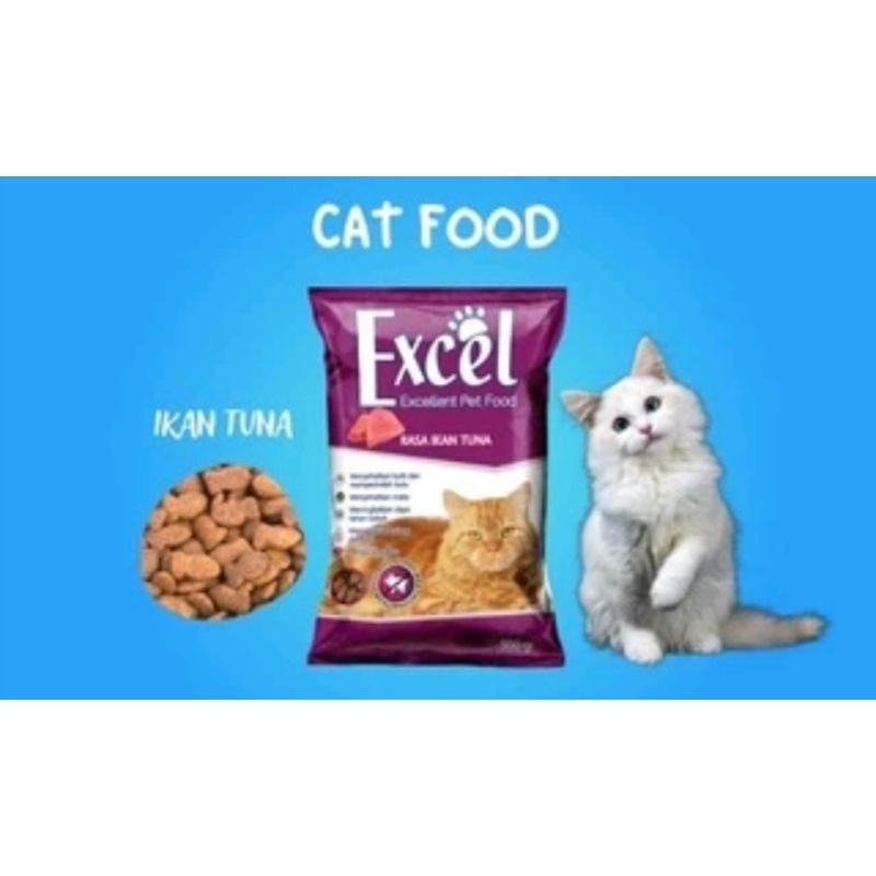 Jual excel tuna bentuk ikan freshpack 500gr - makanan kucing excel ...
