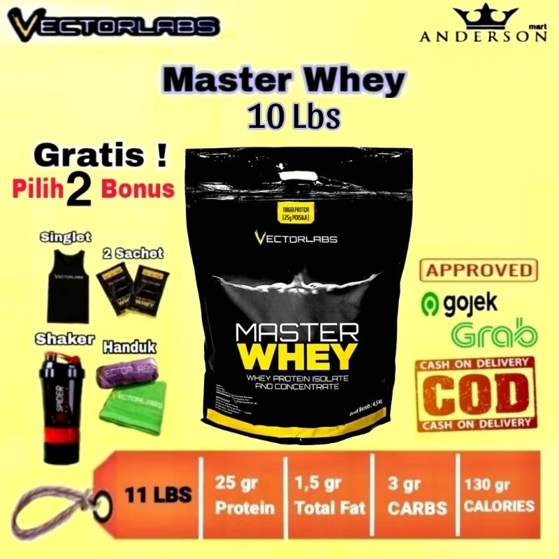 Jual VECTORLABS MASTER WHEY 10 LBS VECTOR LABS WHEY PROTEIN MASTERWHEY ...