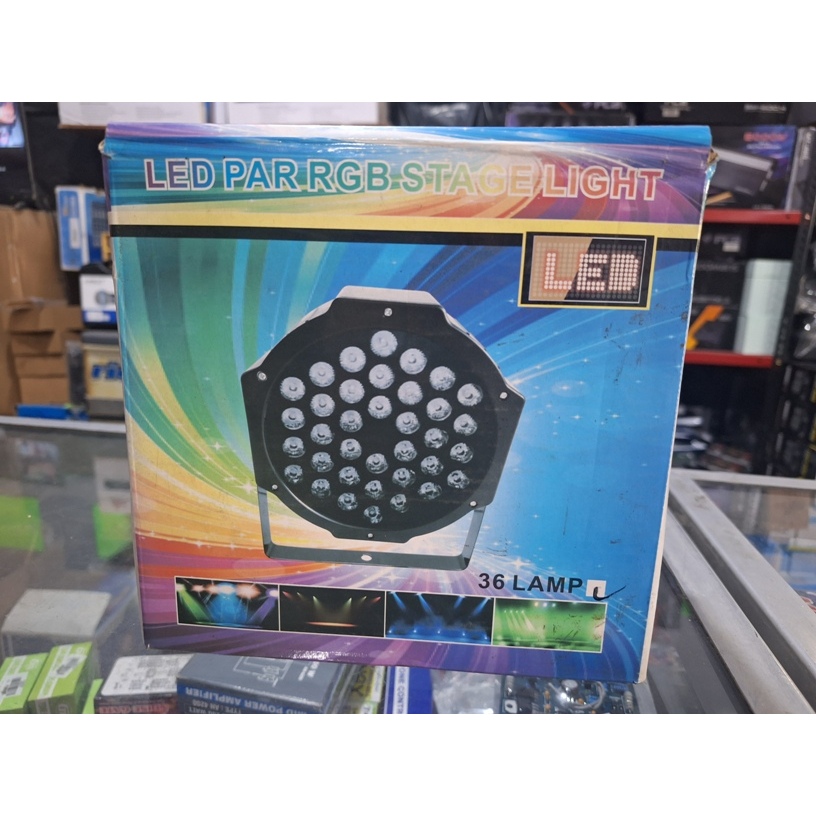 Jual OBRAL LAMPU DISCO LED PLAT 36LED lampu sorot panggung Lampu Par ...