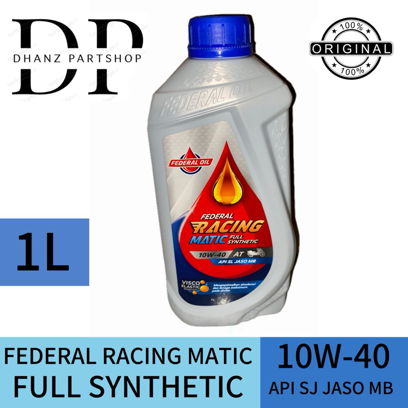 Jual OLI FEDERAL RACING MATIC 10W-40 UNTUK ALL MATIC 1L ORIGINAL ...