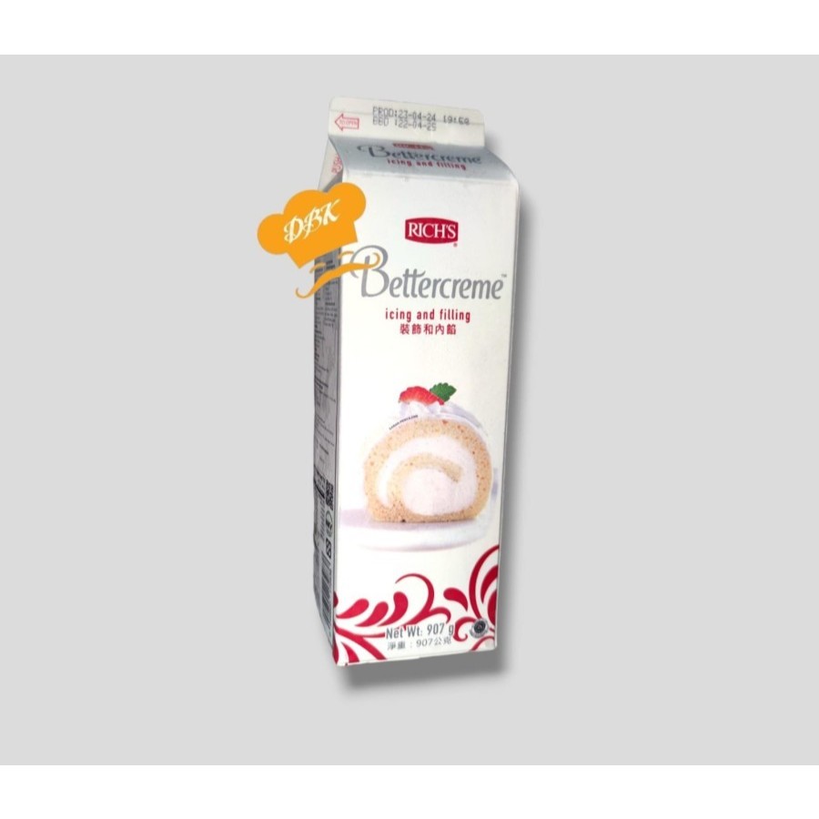 Jual Rich richs BetterCreme 907gr Heavy Cream whip cream better cream ...