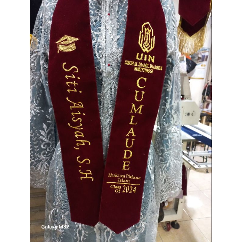 Jual # EXPRES 1 HARI jadi sash kalung model bawah segitiga dan tulisan ...