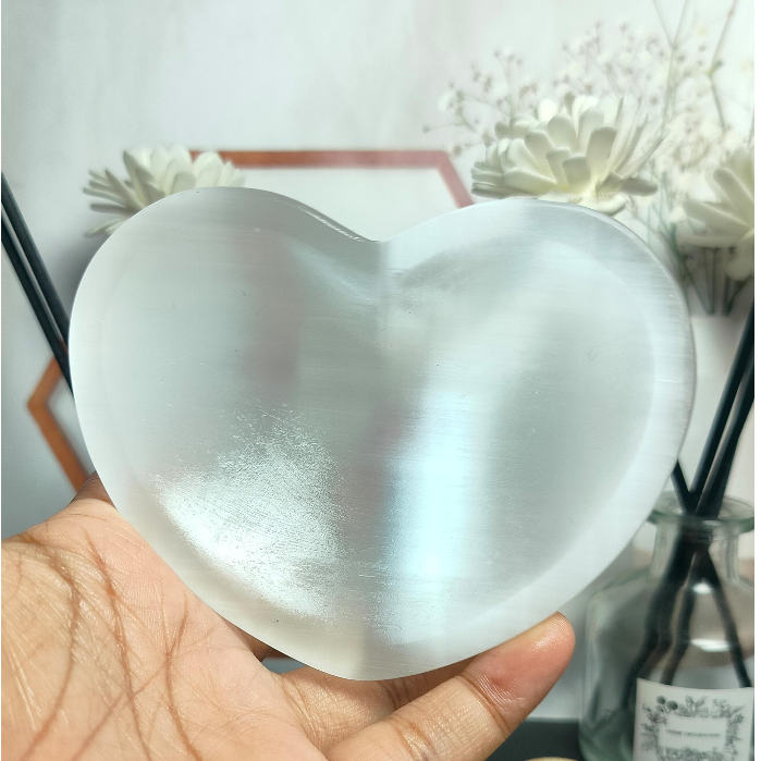Jual Batu Natural Selenite Cat Eye Bowl Heart (5) | Shopee Indonesia
