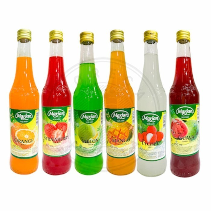 Jual Sirup Marjan Squash 450ml / Sirup Marjan Leci Strawberry ...