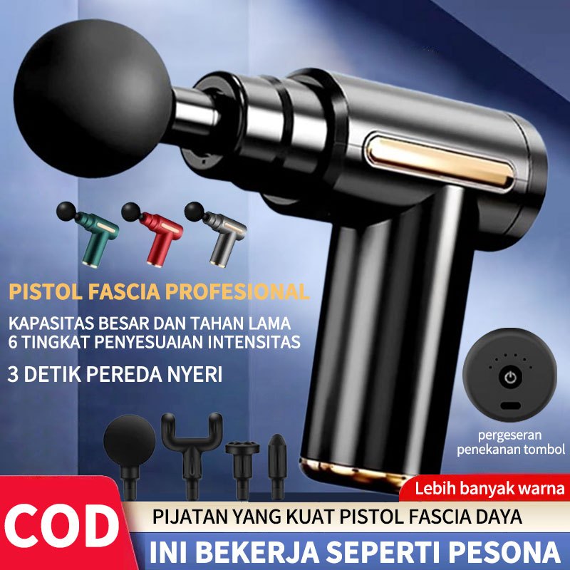 Jual Alat pijat elektrik Massager Gun Digital Elektrik Getar Badan ...