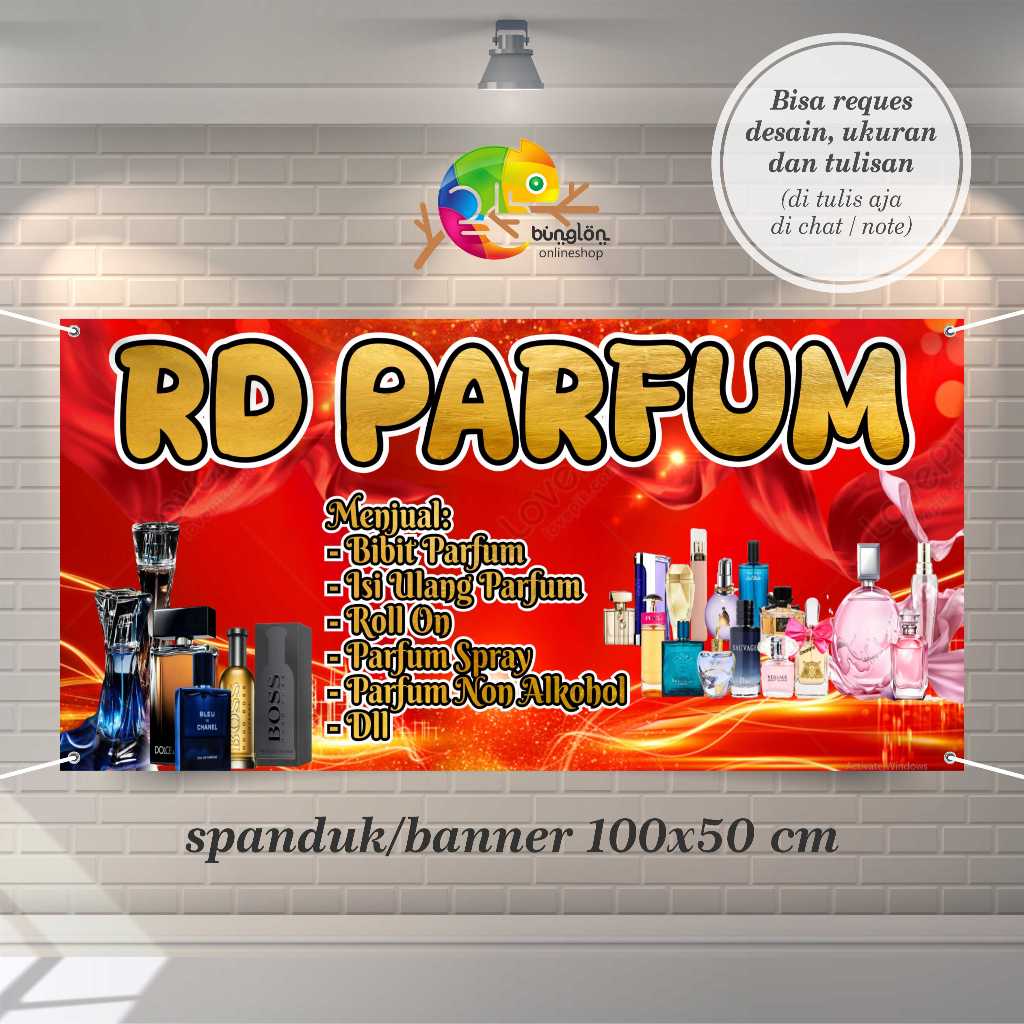 Jual Cetak Spanduk Banner Parfume | Shopee Indonesia