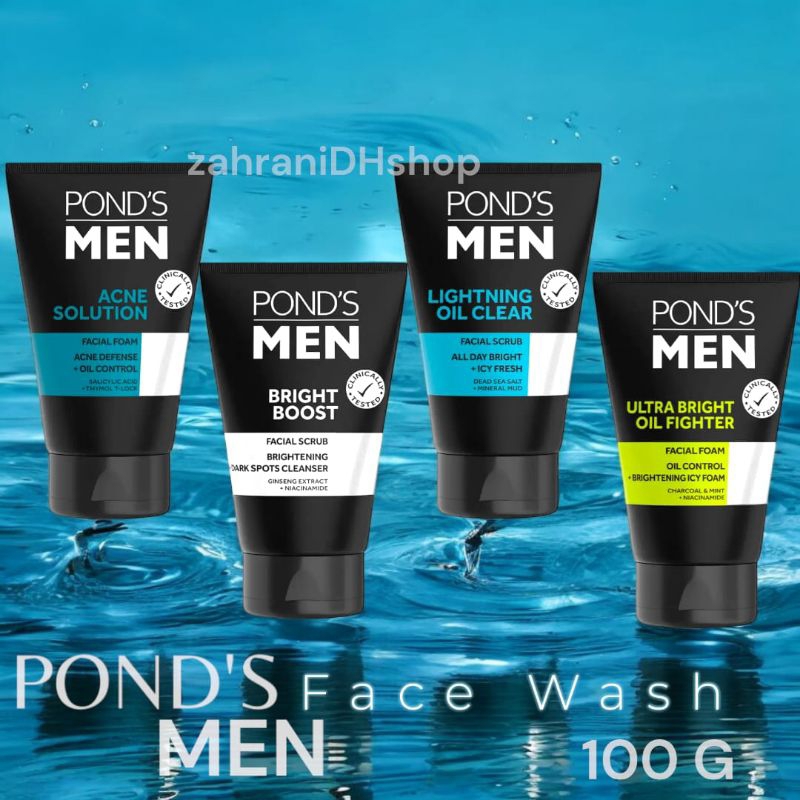 Jual PONDS Men Facial Foam/Scrub 100G | Shopee Indonesia