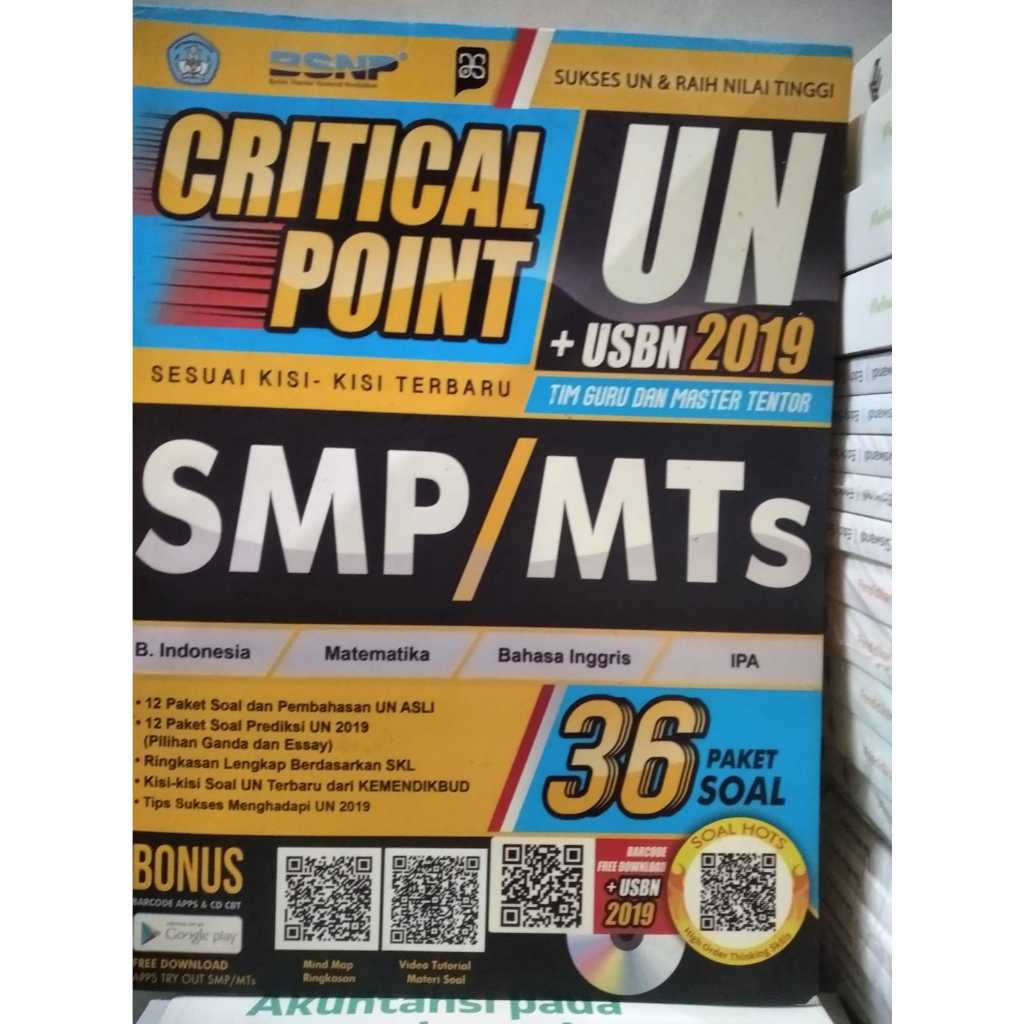 Jual BEST SELLER ORIGINAL CRITICAL POINT UN SMP 2019 - TIM GURU DAN ...