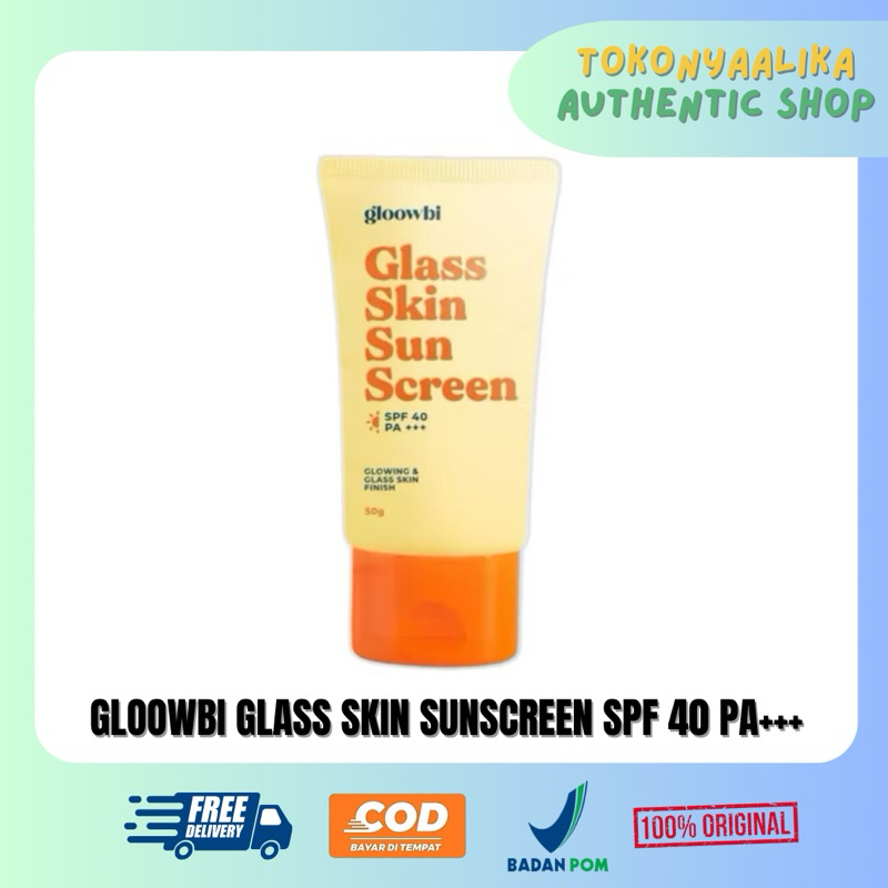Jual Gloowbi Glass Skin Sunscreen SPF40 PA+++ / GLOOW&BE SUNSCREEN TONE UP | Shopee Indonesia