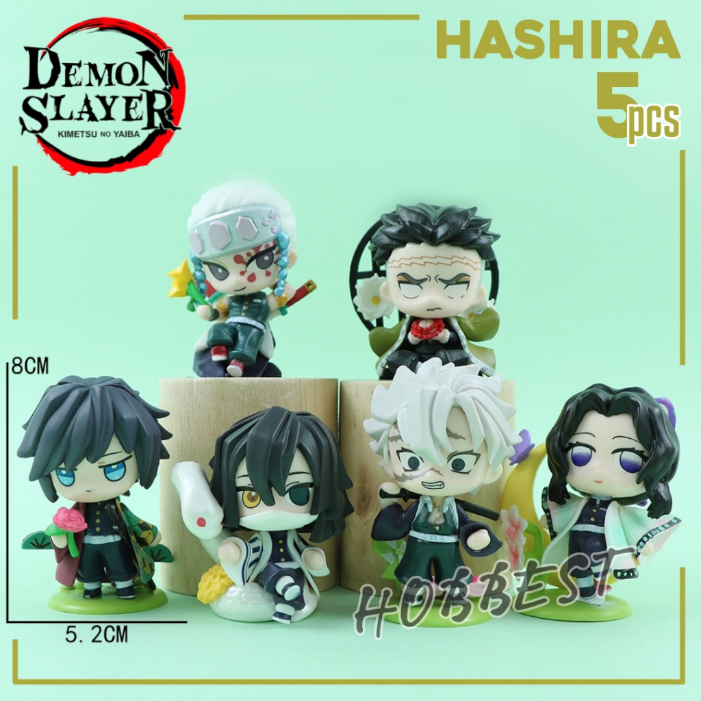 Jual Action Figure KIMETSU NO YAIBA HASHIRA set- Miniatur Topper Kue ...