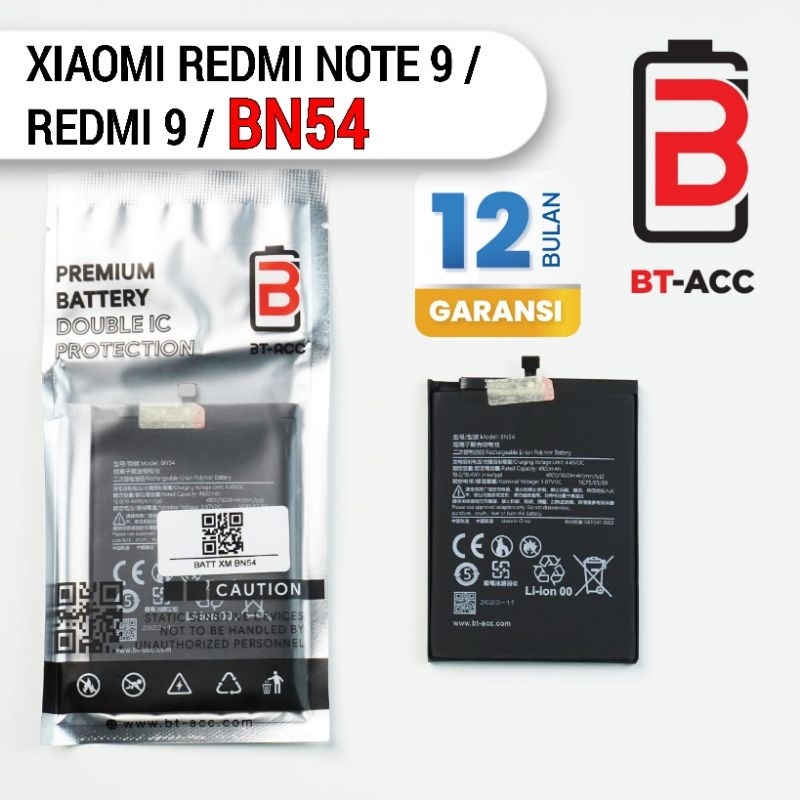 Jual BATTERY BT-ACC BN54 XIAOMI REDMI 9 / REDMI NOTE 9 (5.020 mAh ...