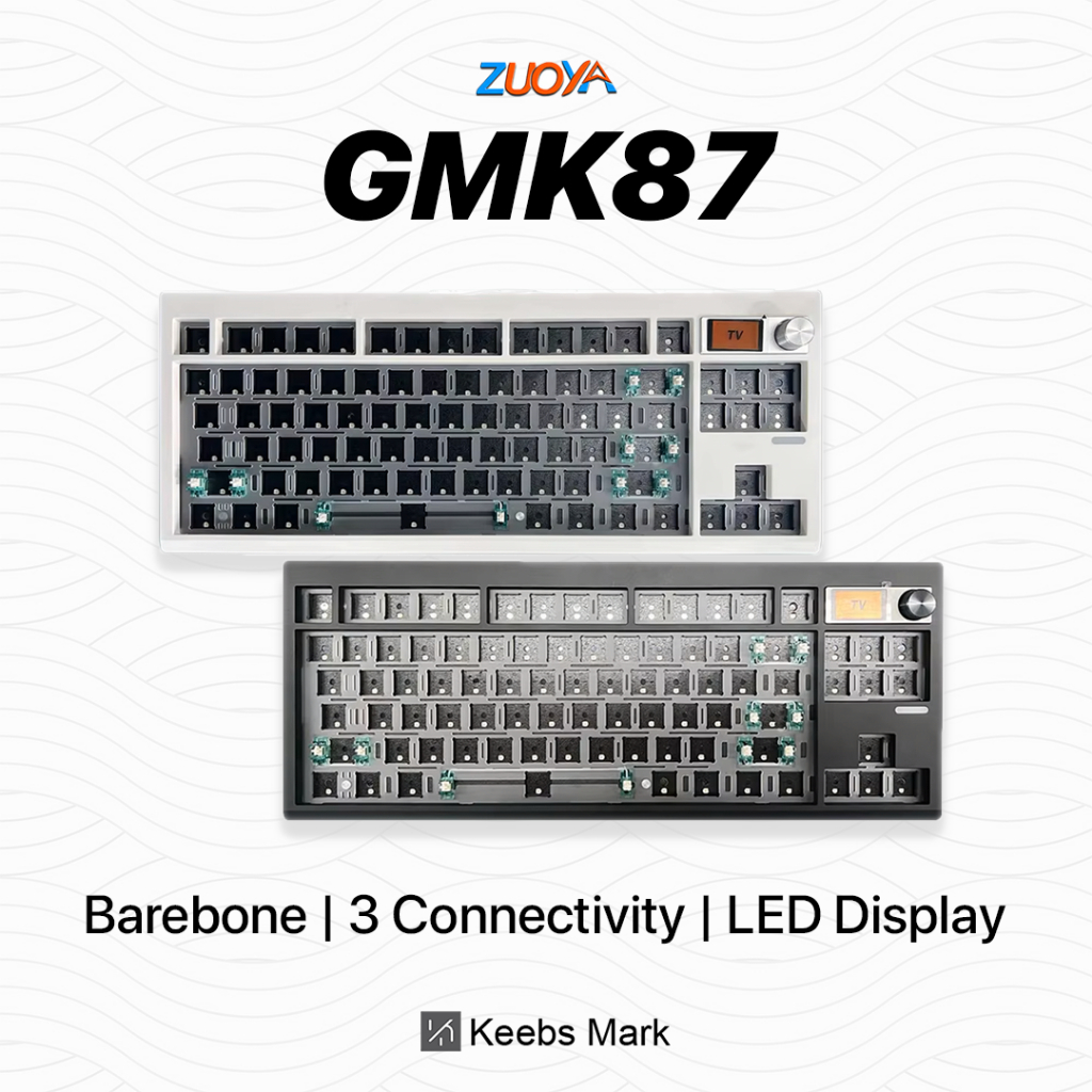 Jual ZUOYA GMK87 Trimode Connection Barebone Mechanical Keyboard ...