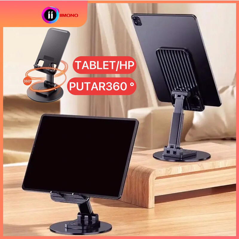 Jual Stand Holder HP Tablet Putar 360 ZM-0108D Rotation Phone Holder ...