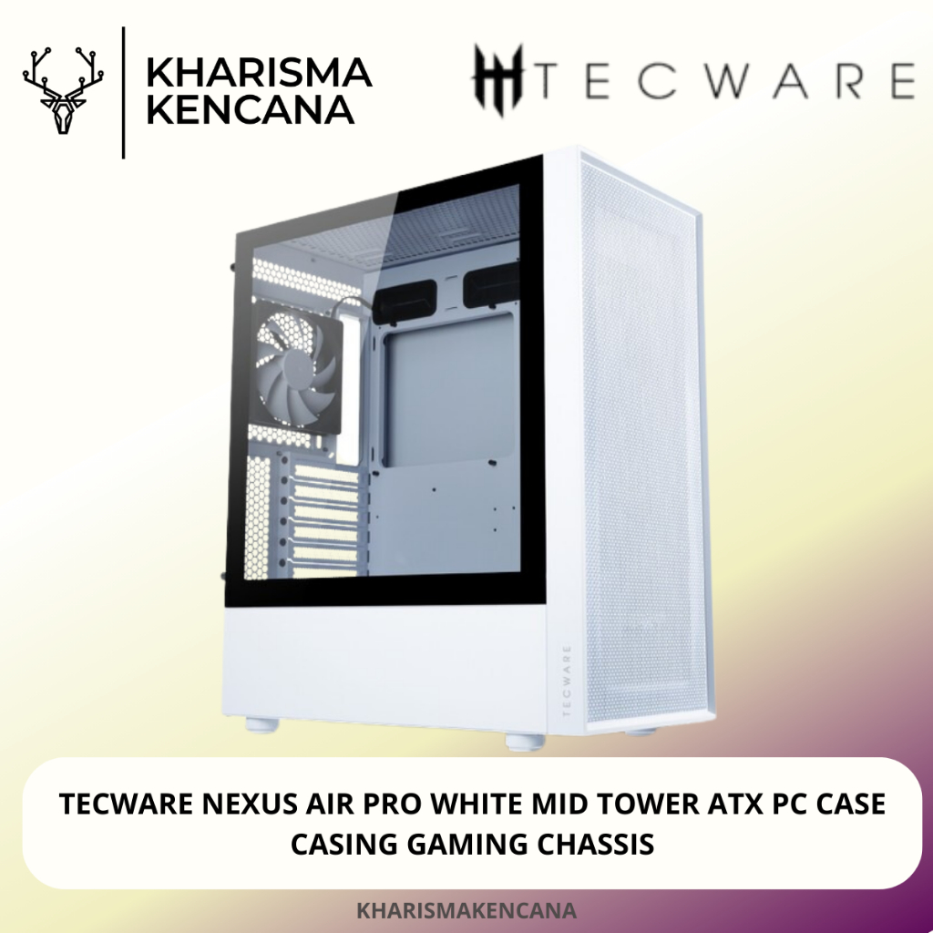 Jual TECWARE NEXUS AIR PRO WHITE MID TOWER ATX PC CASE CASING GAMING ...