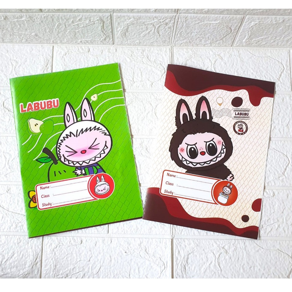 Jual (20 Lembar) Sampul Buku Tulis Karakter LABUBU ukuran Sidu | Shopee ...