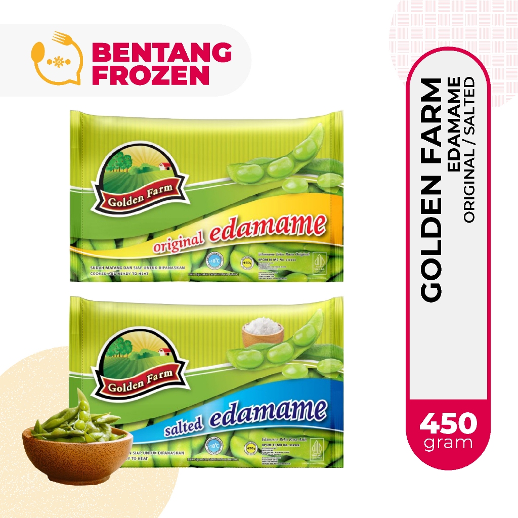 Jual Golden Farm Edamame Original & Salted 450gr | Shopee Indonesia