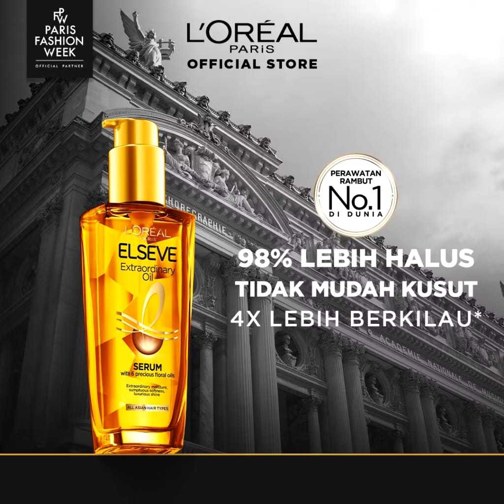 Jual L'Oreal Paris Elseve Extraordinary Oil Gold Hair Treatment Serum ...