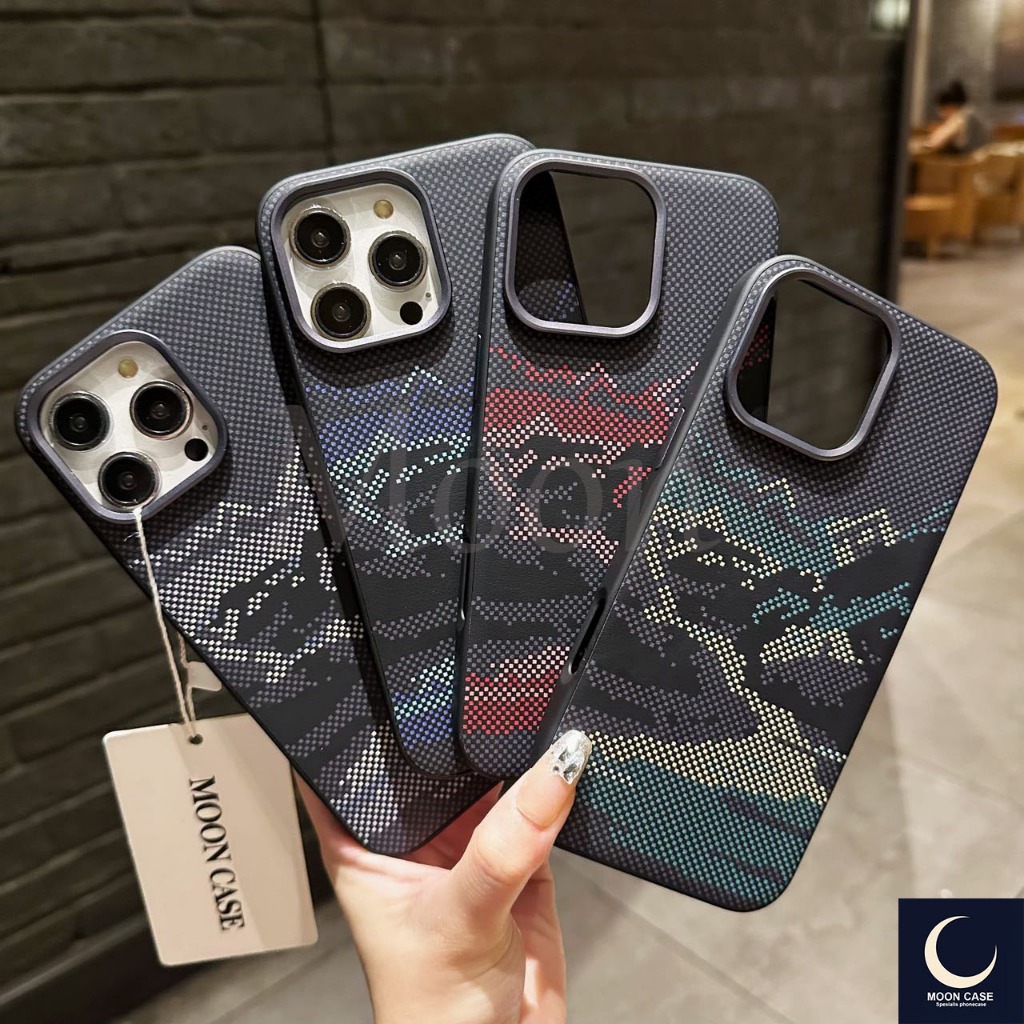 Jual Carbon Premium Pixel Art Case For IPhone 11 12 13 14 15 16 Plus ...