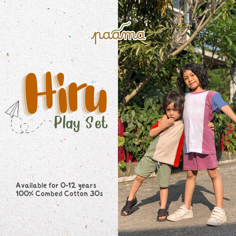 Jual Hiru Play Set by Paama | Baju Setelan Katun dengan Variasi ...