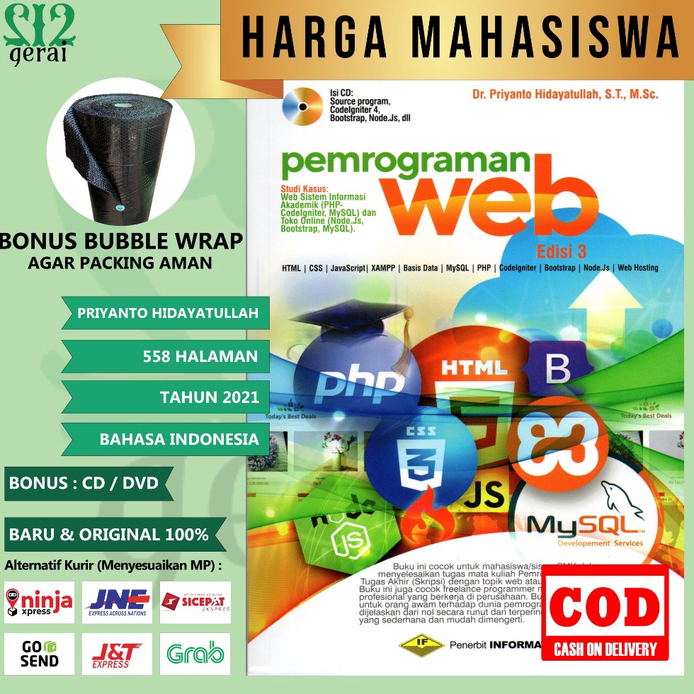 Jual KODE C19H BUKU PEMROGRAMAN WEB DISERTAI STUDI KASUS WEB SISTEM ...