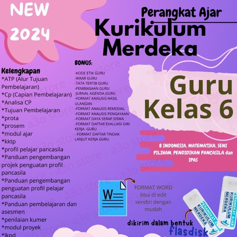 Jual Art H3b4 Perangkat Ajar Guru Kelas 6 Sd Fase C Kurikulum Merdeka