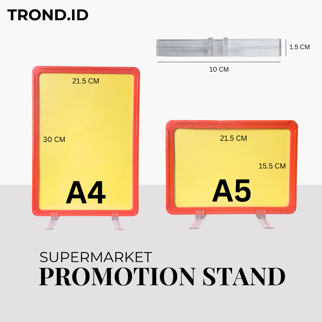 Jual Stand frame label promosi supermarket POP display produk dudukan bingkai promosi | Shopee ...