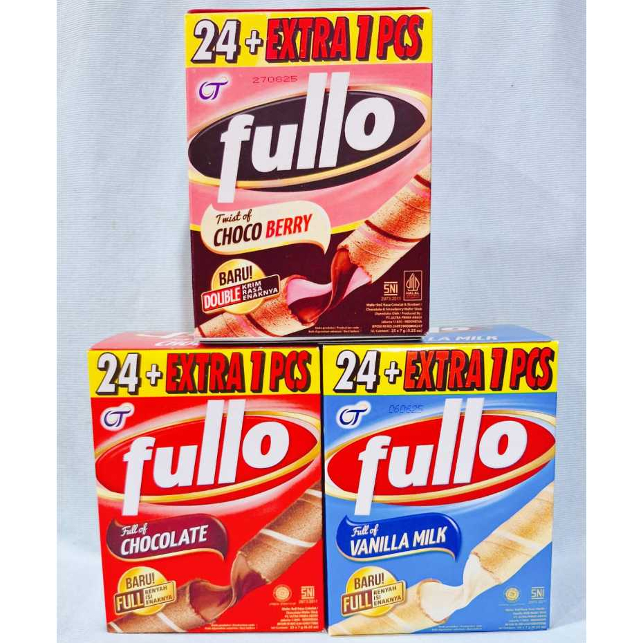 Jual Fullo Vanilla / Chocolate / Choco Berry Box (1 Box isi 24 Pcs ...