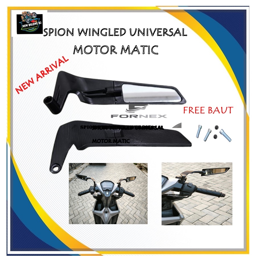 Jual Spion Winglet Universal Motor Matic Bebek Vario 125 150 160 Beat ...