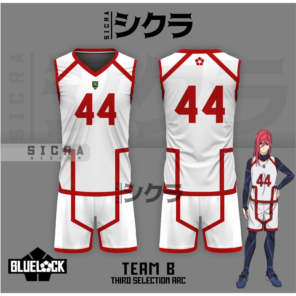 Jual Jersey Team B Blue Lock Cosplay Anime Manga | Shopee Indonesia