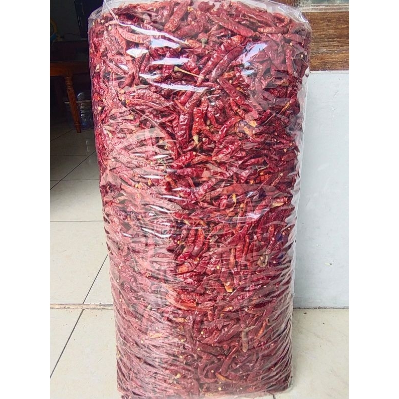 Jual CABE KERING JAPLAK/TEJA TANPA TANGKAI GRADE A KEMASAN 5 KG ...