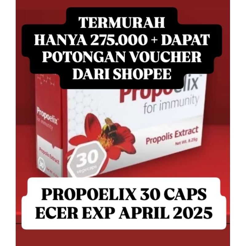Jual PROPOELIX 30 CAPS ORIGINALS (LARISSSS!!!!) | Shopee Indonesia